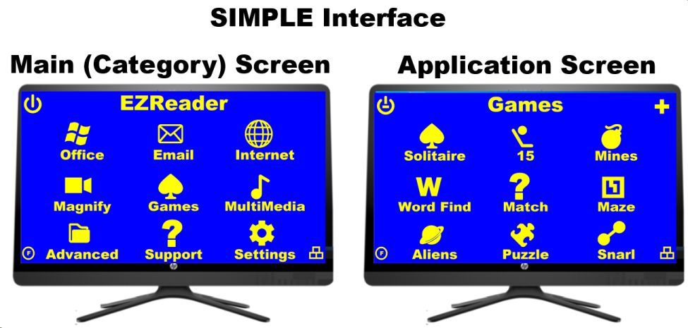 Users can easily toggle back and forth between the STANDARD and SIMPLE ...